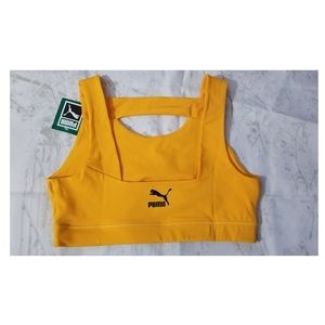 Puma | Tops | Puma Yellow Flower Crop Top Limited Edition | Poshmark